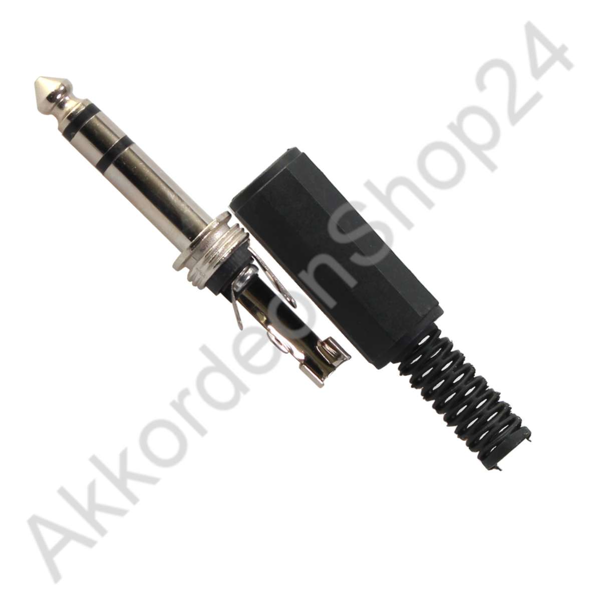 Löten Audio Stecker Klinkenstecker 6,35mm Stereo 3-Polig Kunststoff